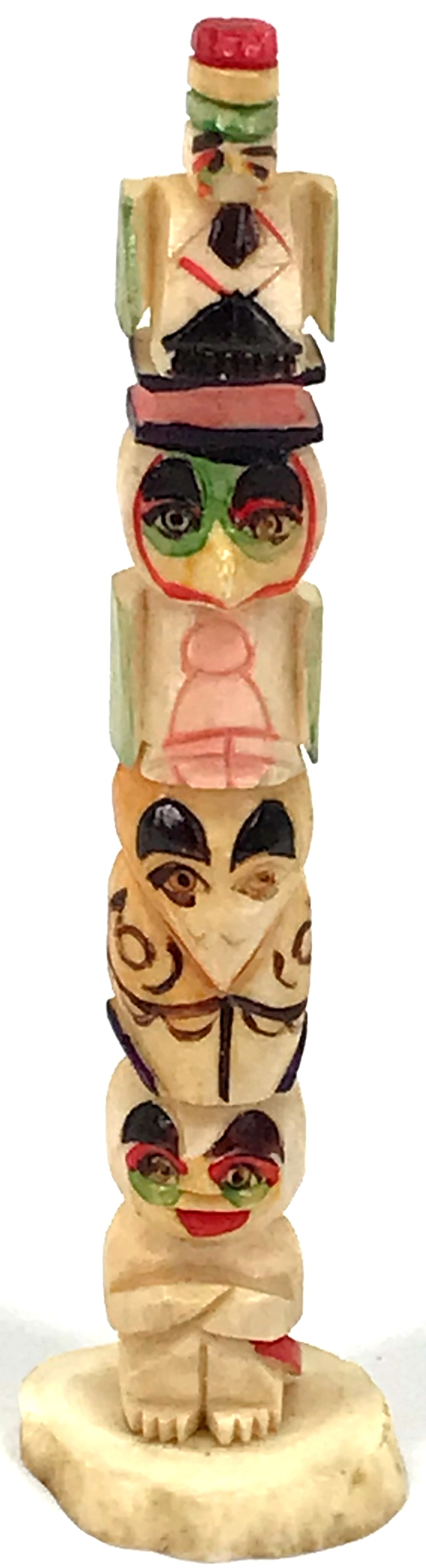 Vintage Northwest Coast Miniature Totem Pole. Auction