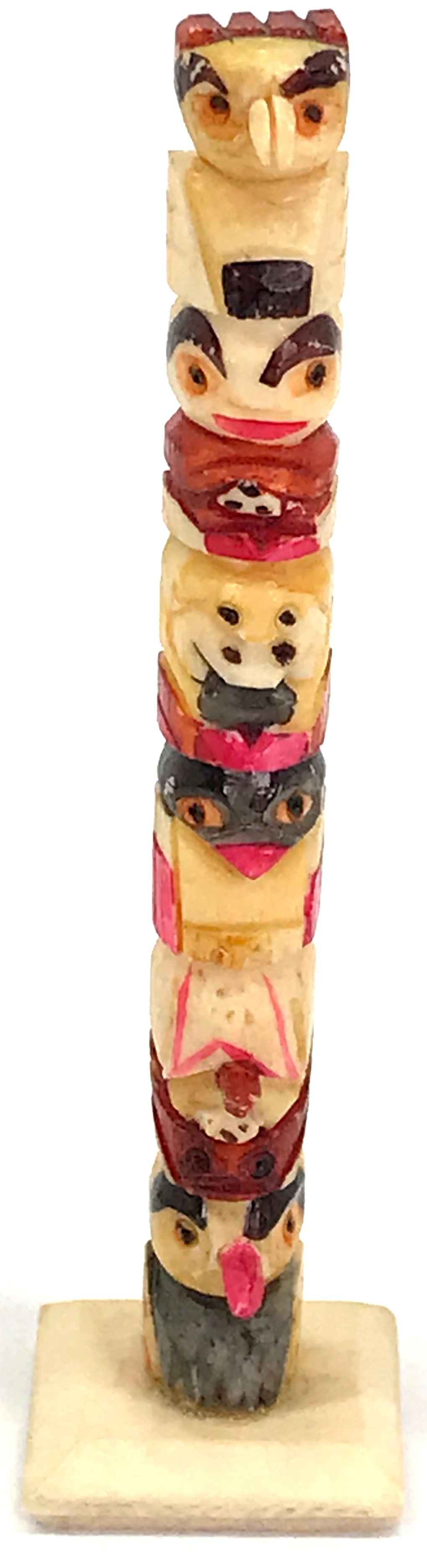 Vintage Northwest Coast Miniature Totem Pole. Auction