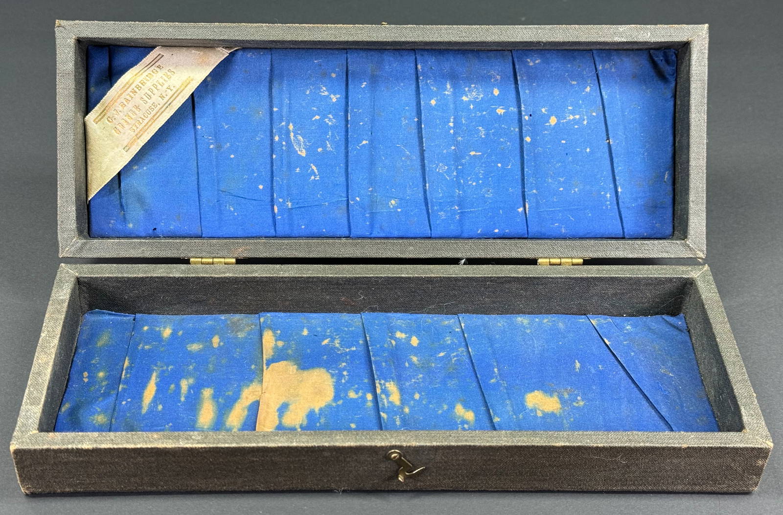 Buy Antique Cj Bainbridge Grange Supplies Syracuse Ny Fabric Label ...