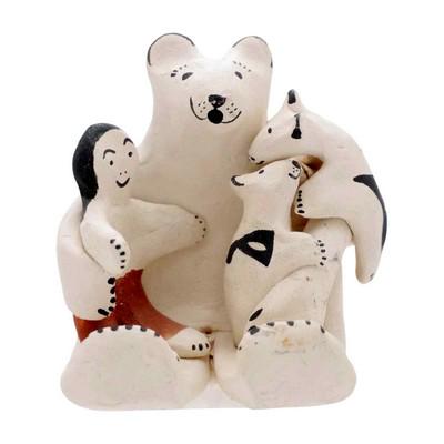 Acoma Pottery Bear Storyteller Norma Jean