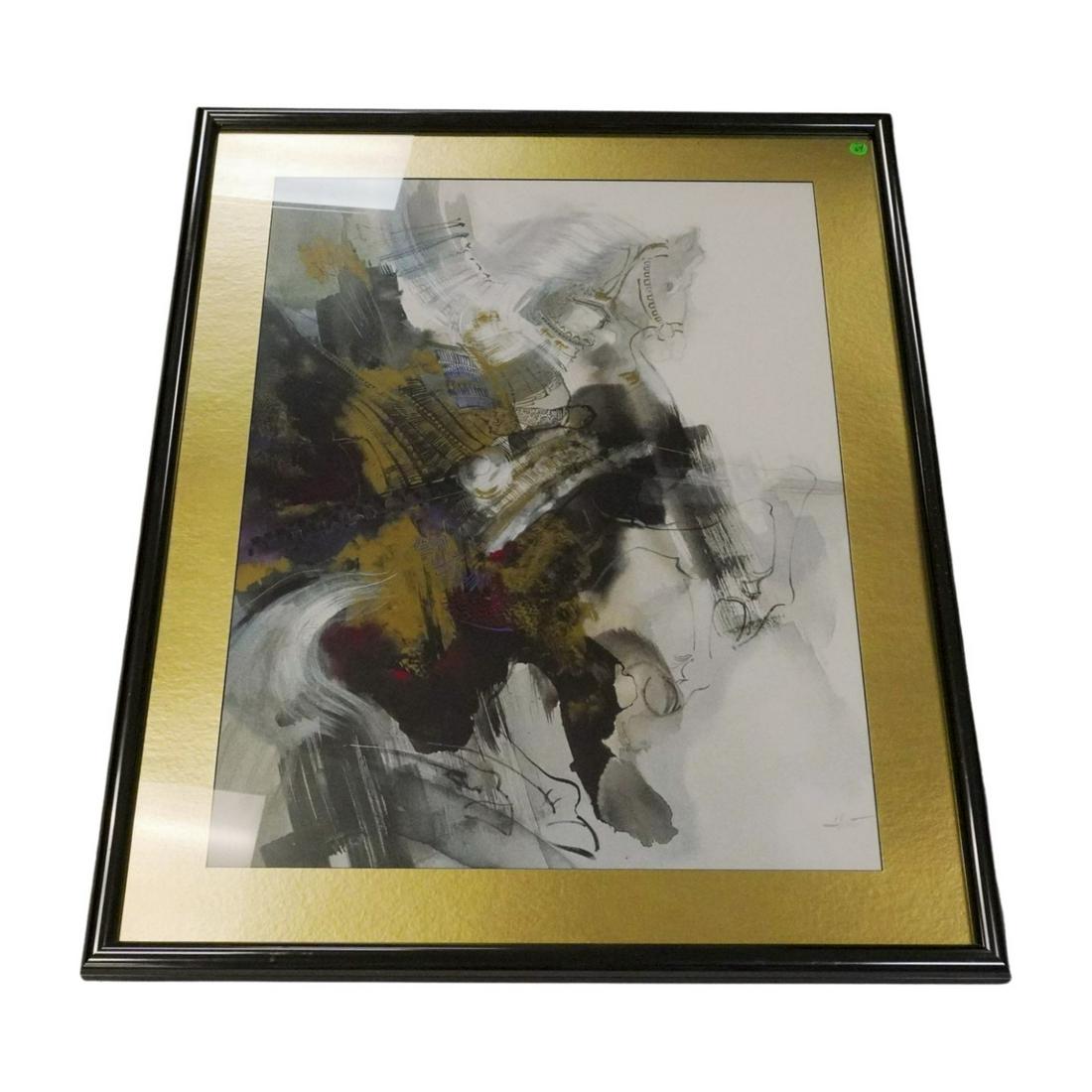 William Allister (1919-2008) Framed Samurai Print Auction