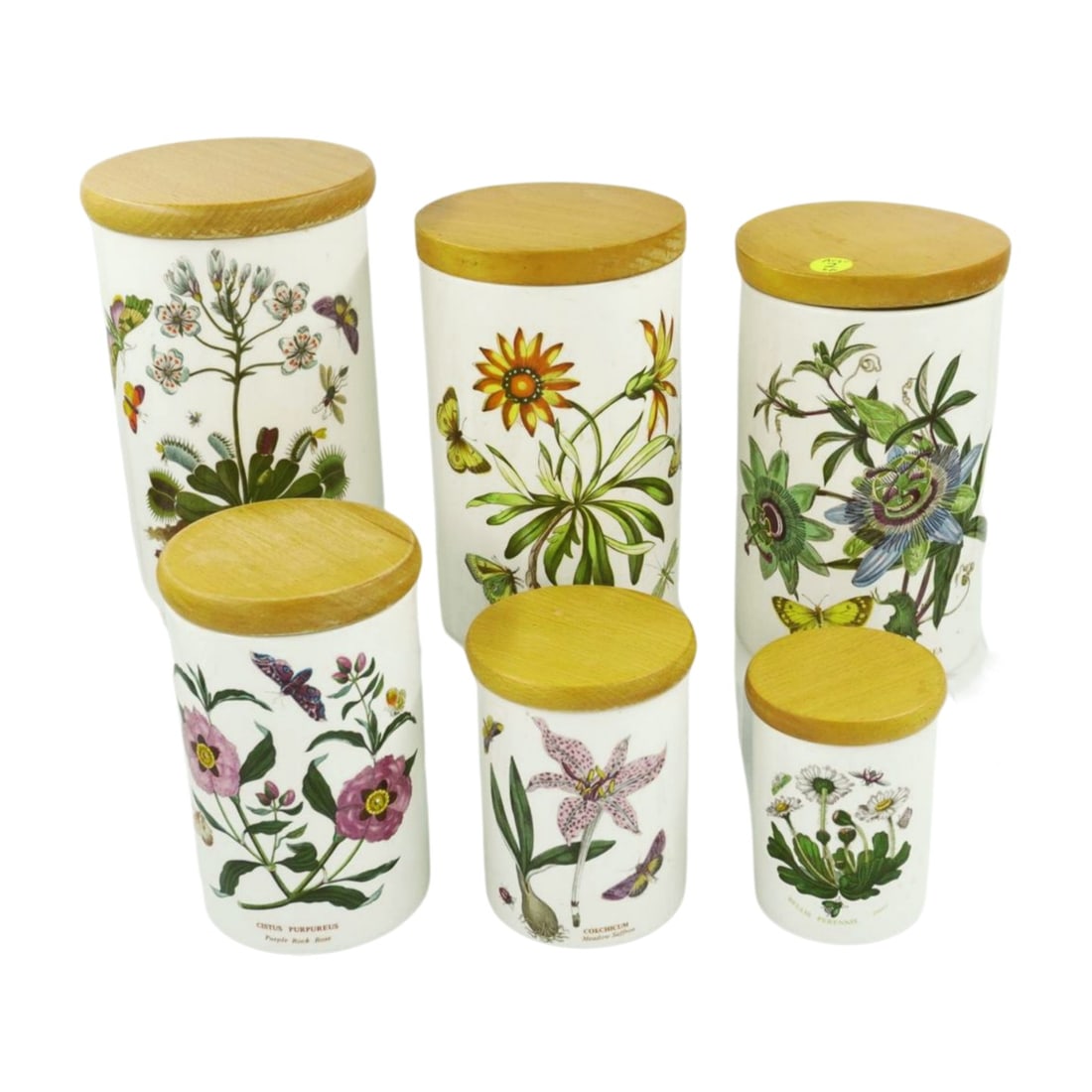 6 Portmeirion Botanic Garden Canister / Jars Auction