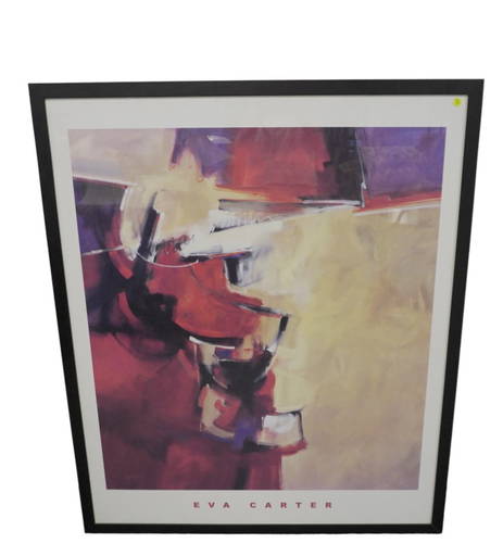 Large Eva Carter Framed Exhibition Poster