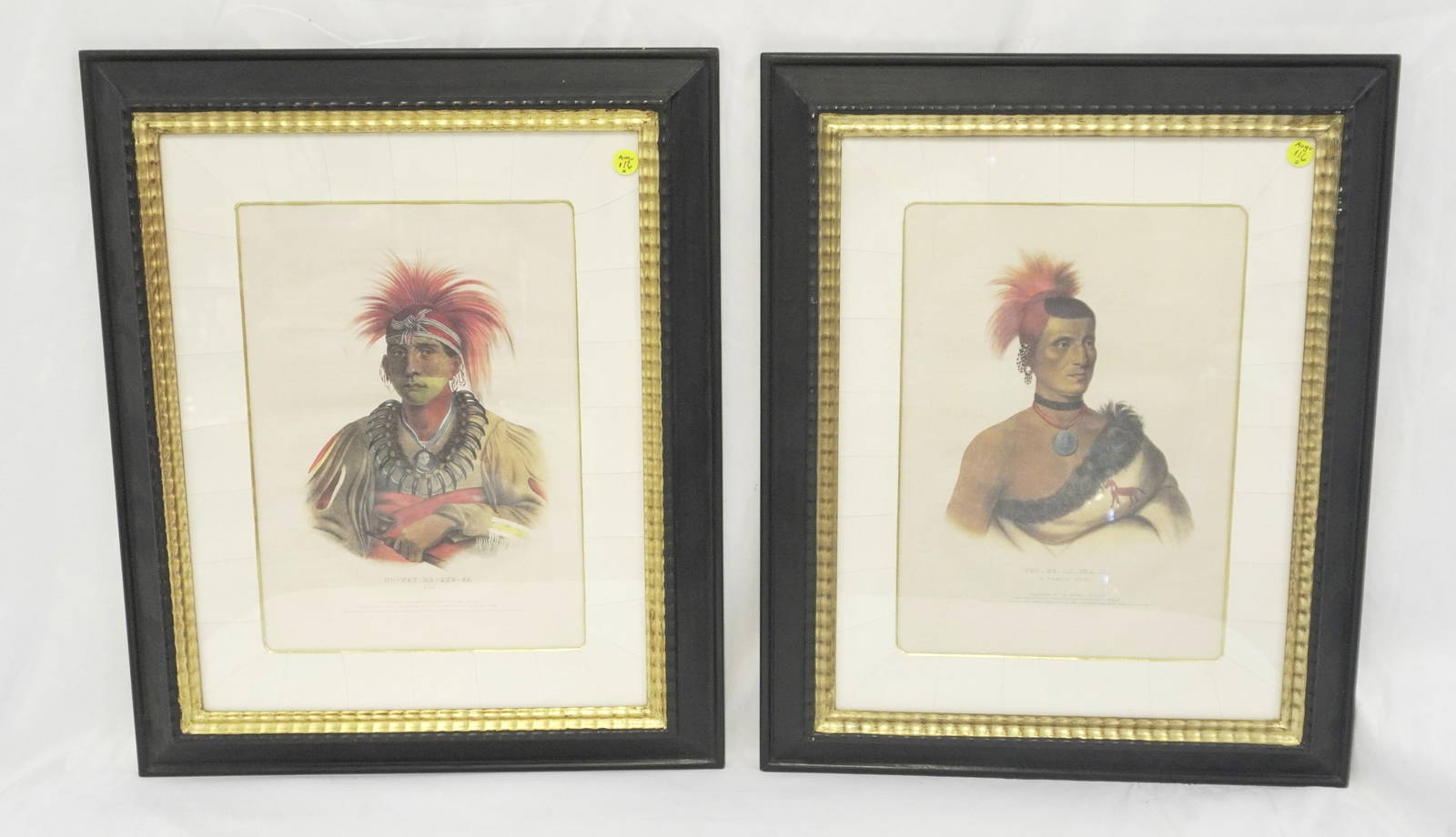 2 Framed Mckenney & Hall Native American Portraits Auction