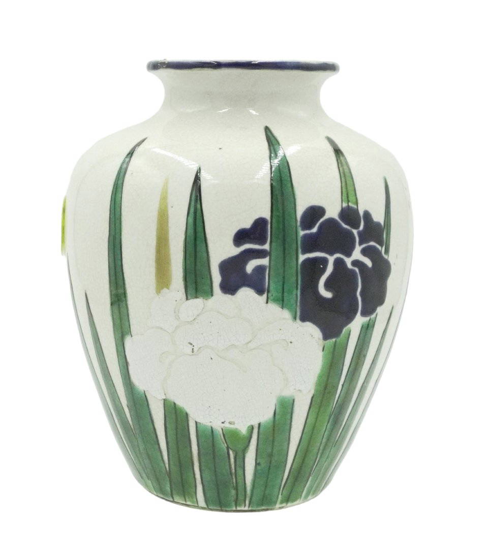 Japanese Early Awaji Ware Vase Auction