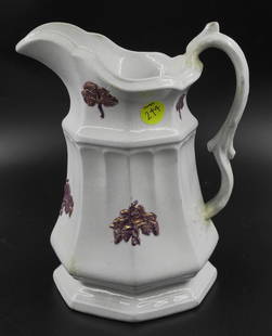 Antique Edward Walley Ironstone China Raised Luster