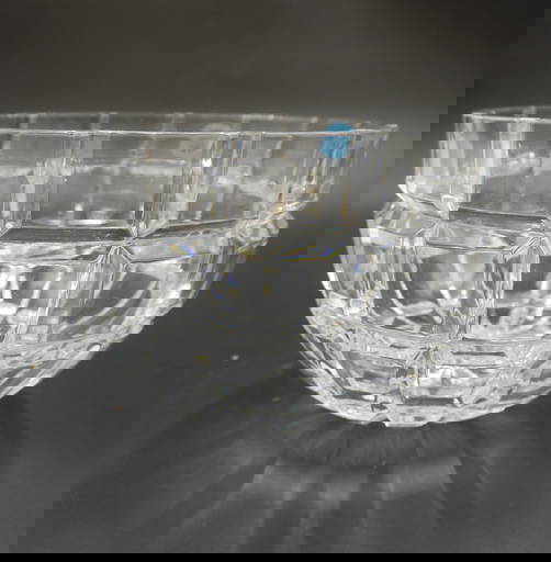 Large Block Crystal Bowl