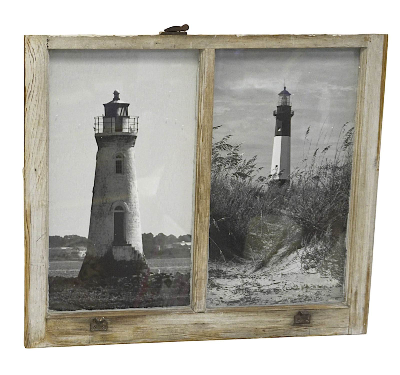 2 Jane Neville Lowcountry Lighthouse Photos In Window Frame Auction