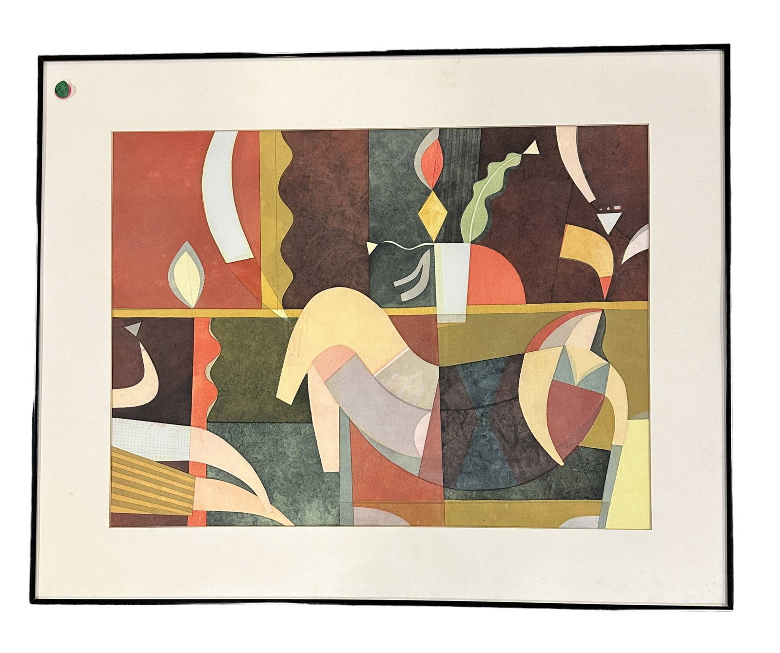 Jan Forrest Original Abstract Watercolor Auction