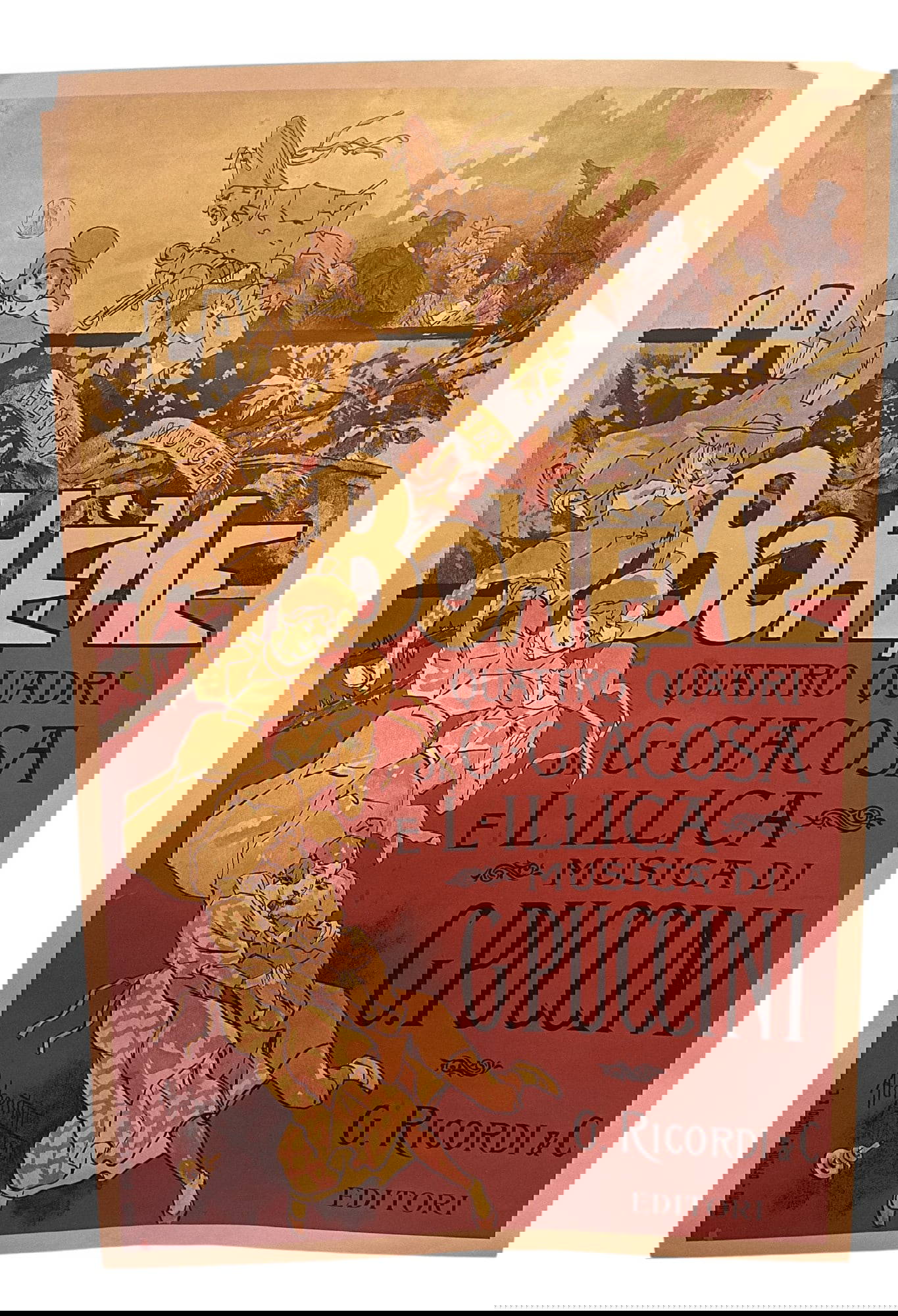 3 Vintage Puccini Opera Posters Auction