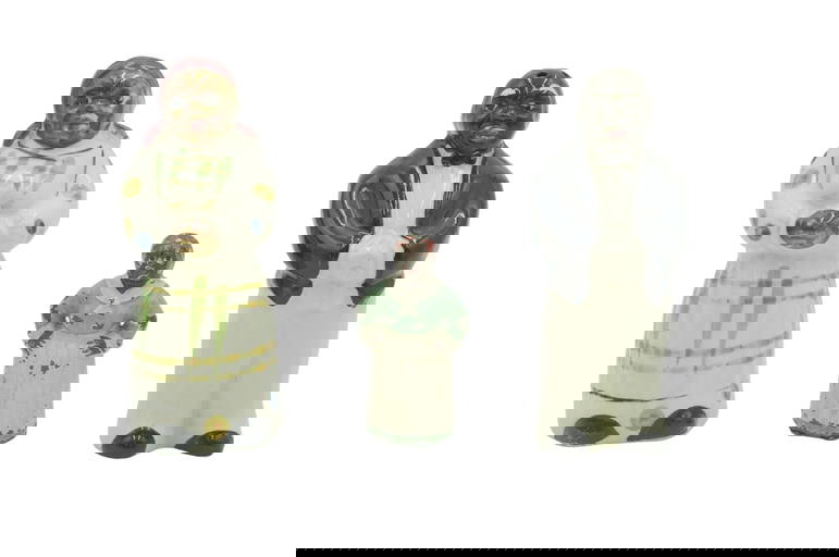 3 Black Americana Salt Pepper Paperweight