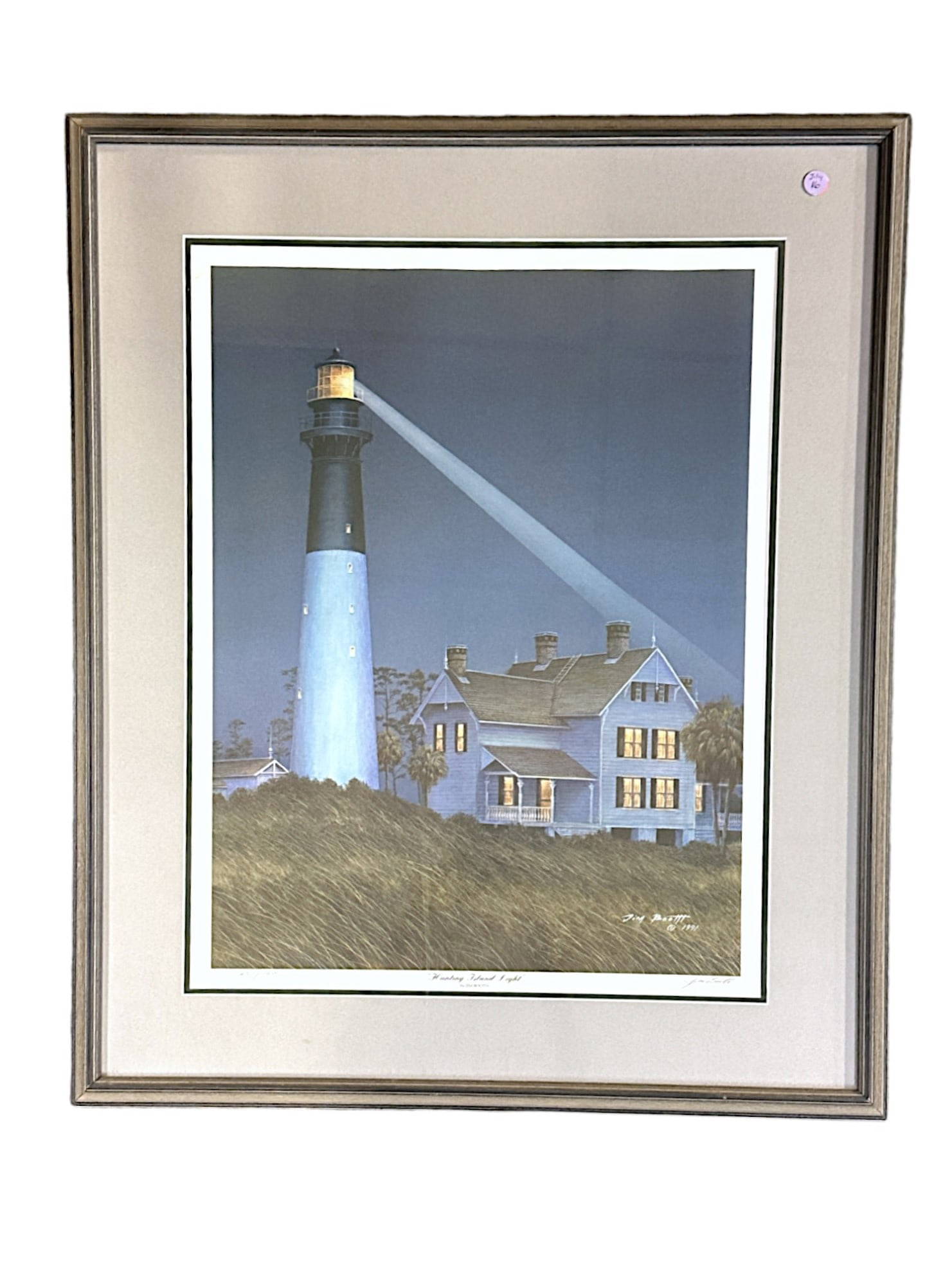 Jim Booth Ltd Ed Hunting Island Lighthouse Auction