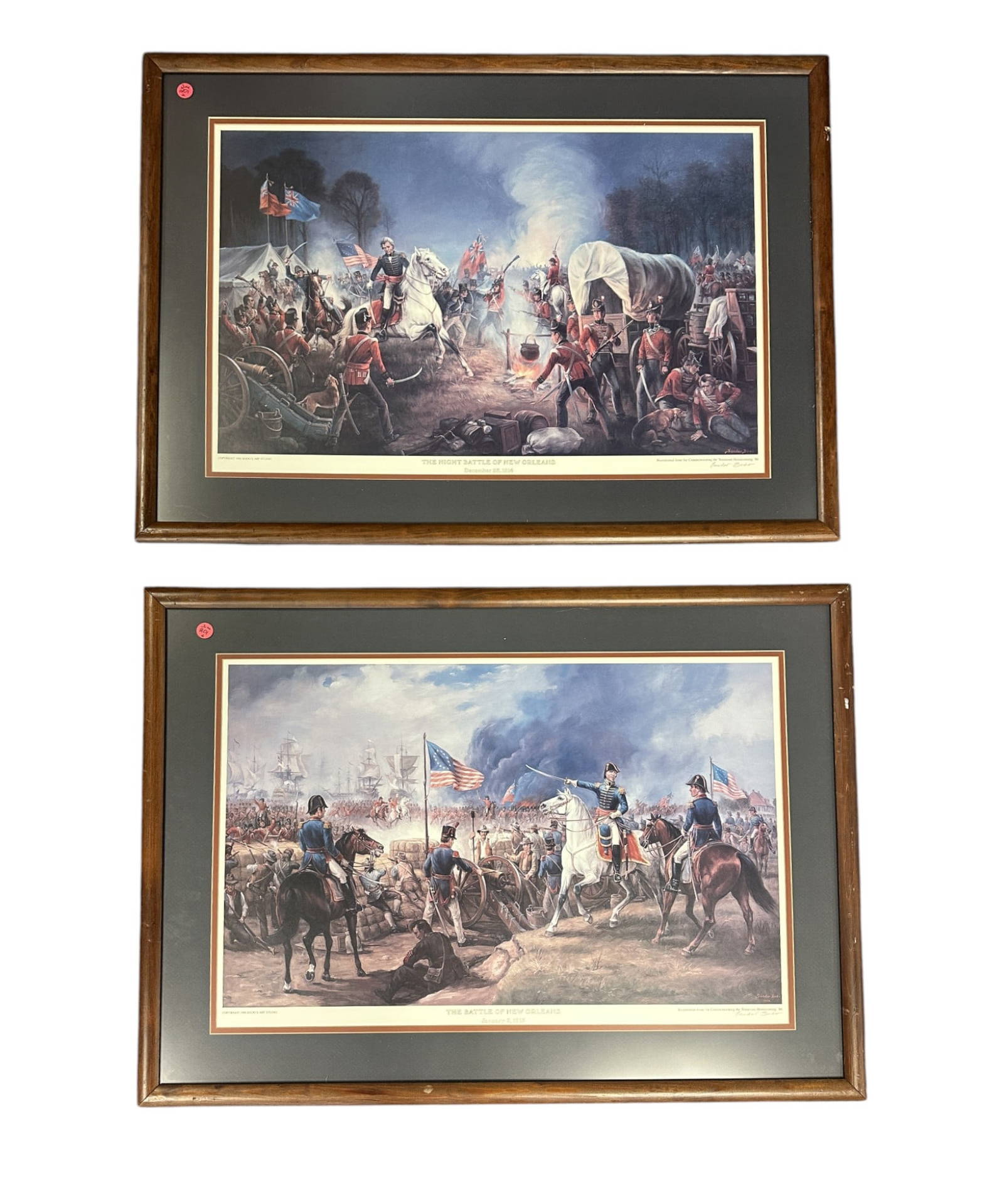 2 Vintage Sandor Bado Lithos New Orleans Auction