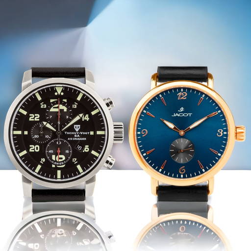 Jacot Automatic & Tschuy Vogt Swiss Chronograph
