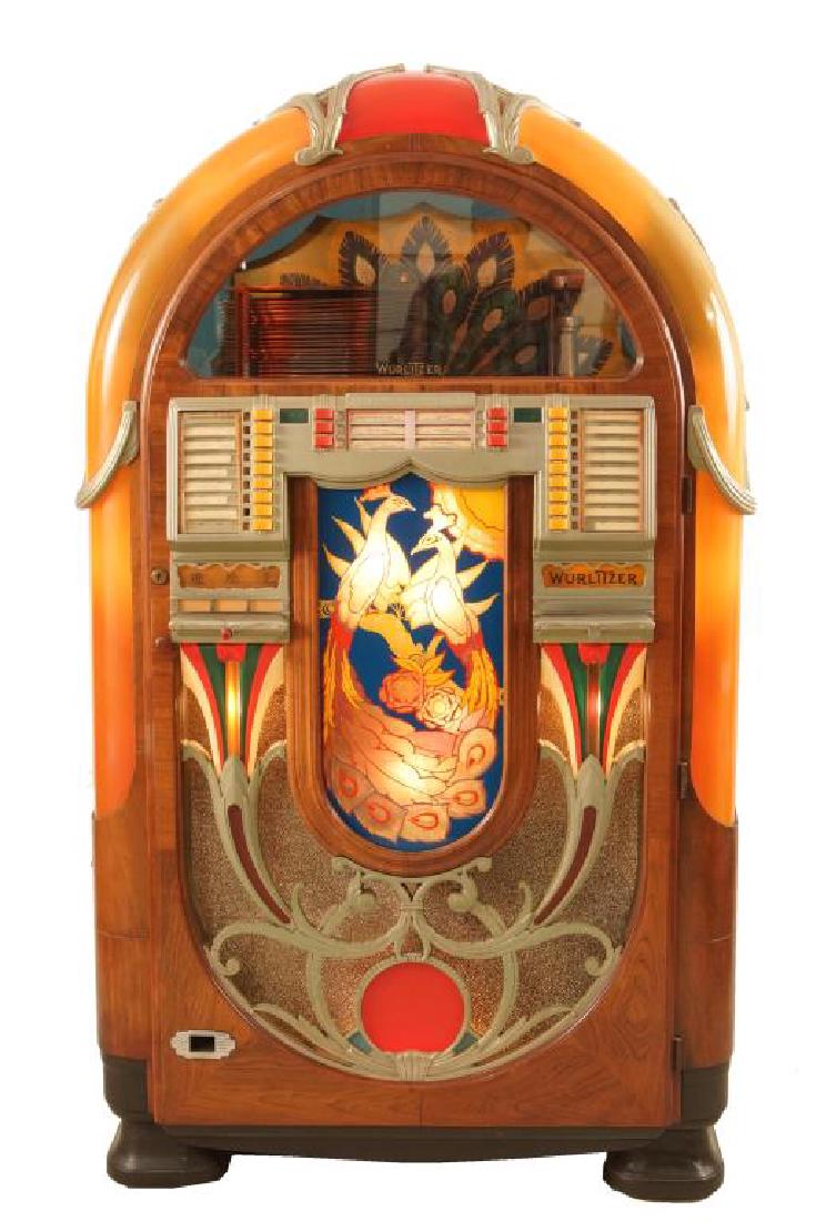 RARE ORIGINAL WURLITZER 850 PEACOCK JUKEBOX 1505