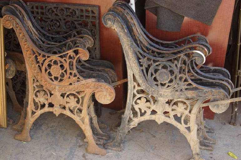 Cast Iron Park Bench Panels