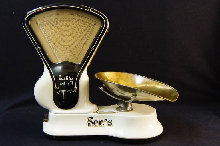 Antique Toledo See's Candy Store Scale