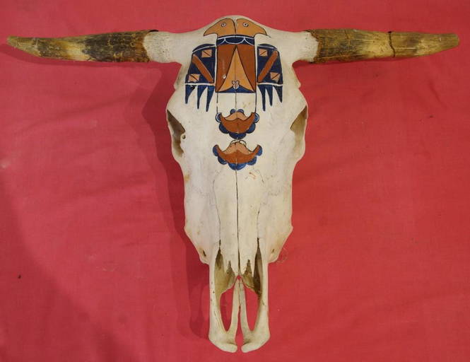 Skull Native American Decorated