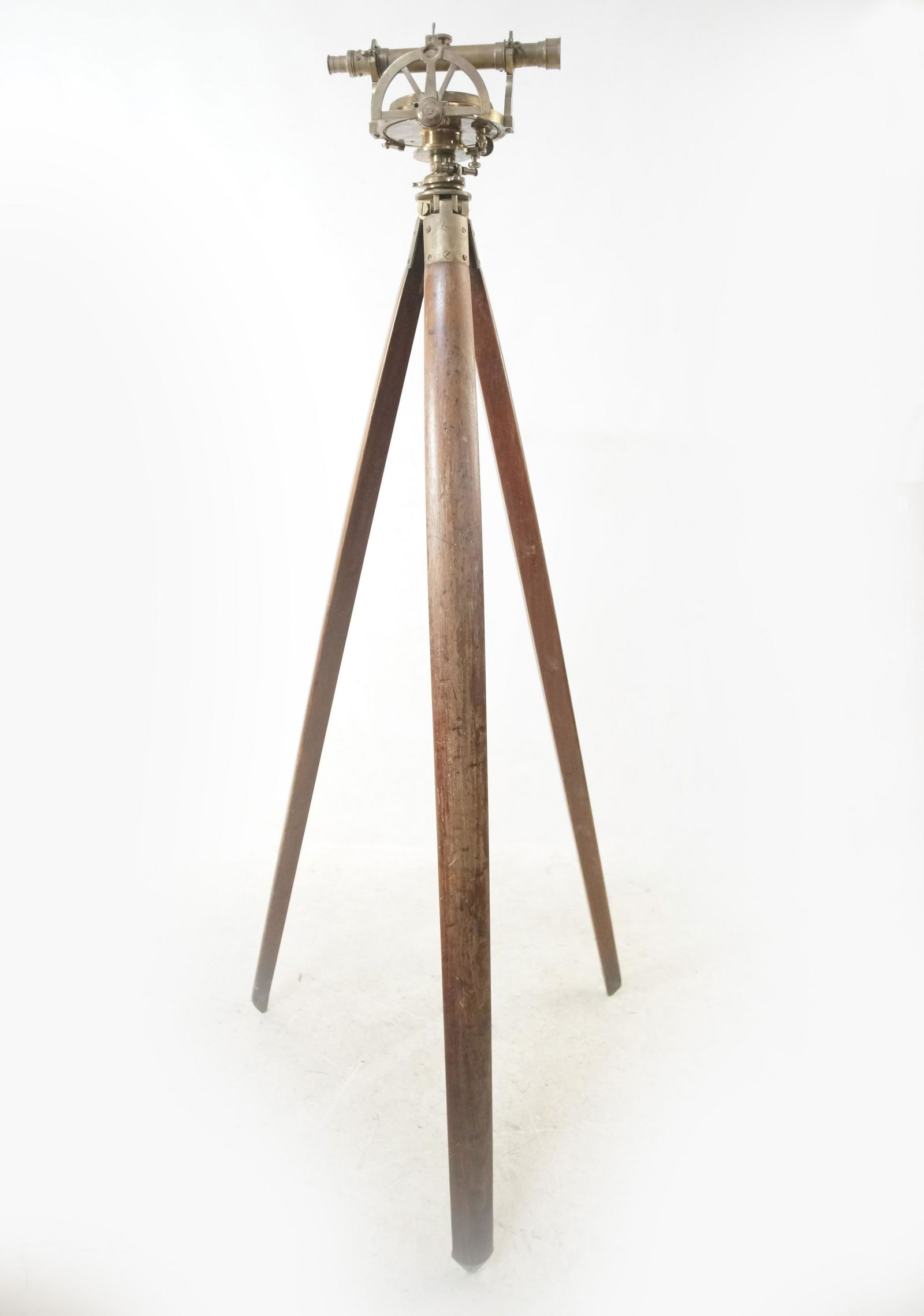 Antique Stanley London Brass Transit And Tripod