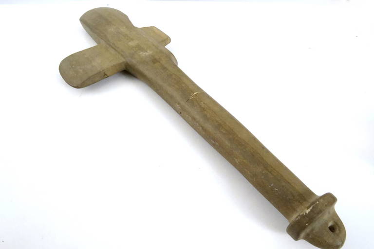 Prehistoric Spiro Mounds Carved Monolithic Axe