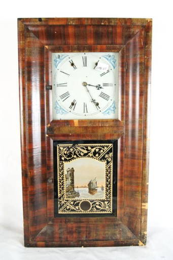 Antique Jerome & Co 8 Day Og Clock