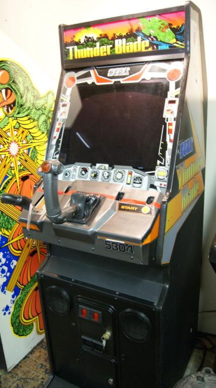 85: Vintage Sega Thunder Blade Helicopter arcade game
