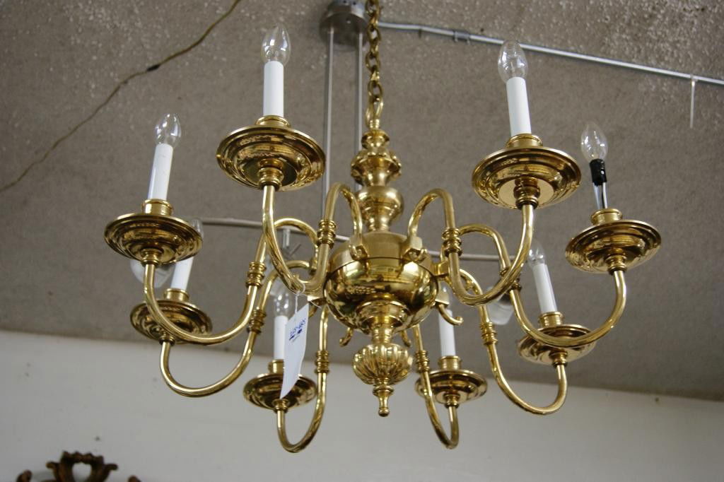 "baldwin" Brass Early American Style Chandelier