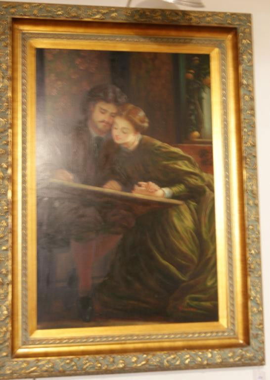 B. Larsen Oil Painting Lovers