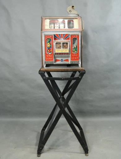 Rare Watling Double Jackpot 1c Slot Machine