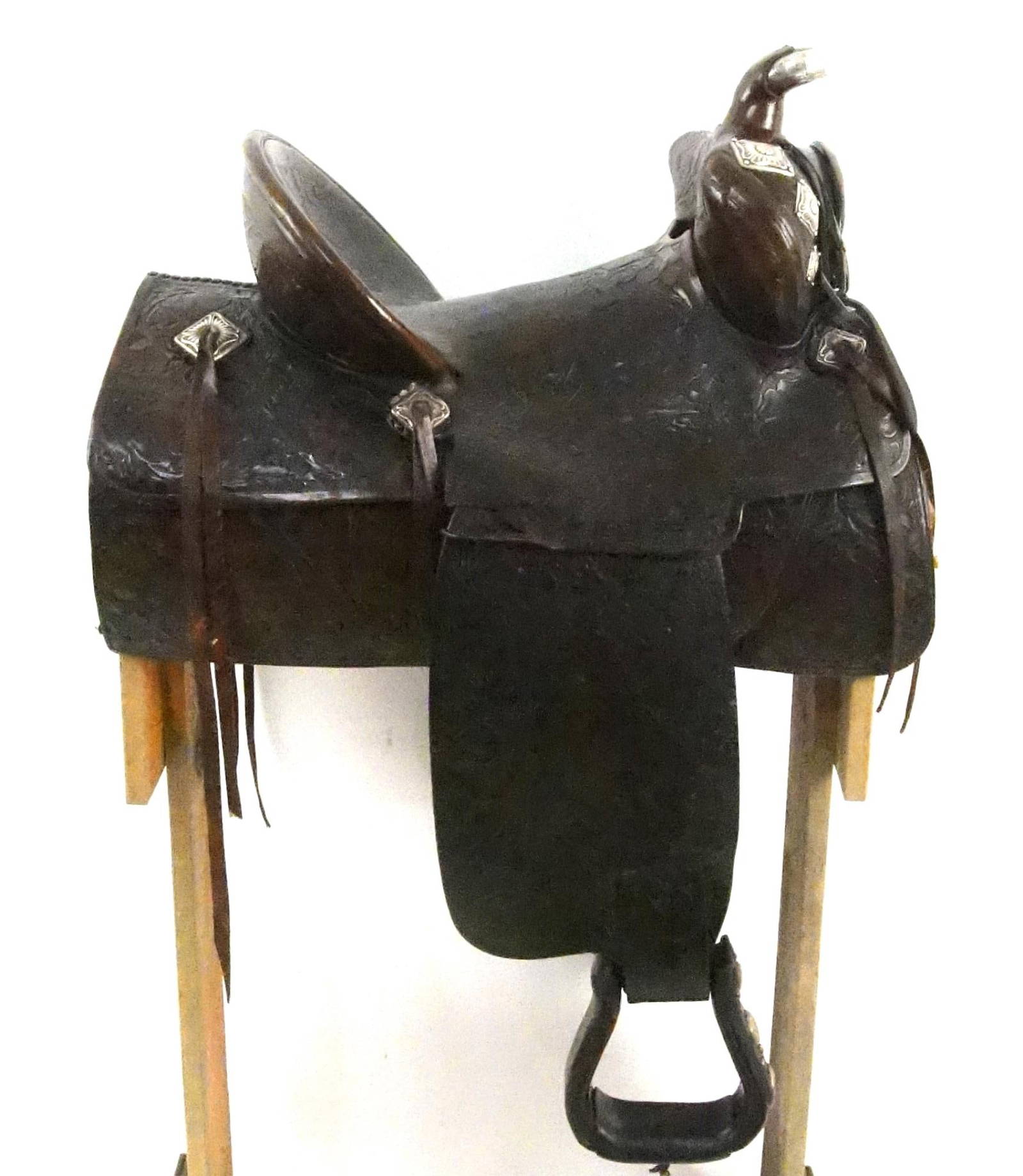 Ed Bohlin Western Saddle W Silver Bohlin Conchos Auction