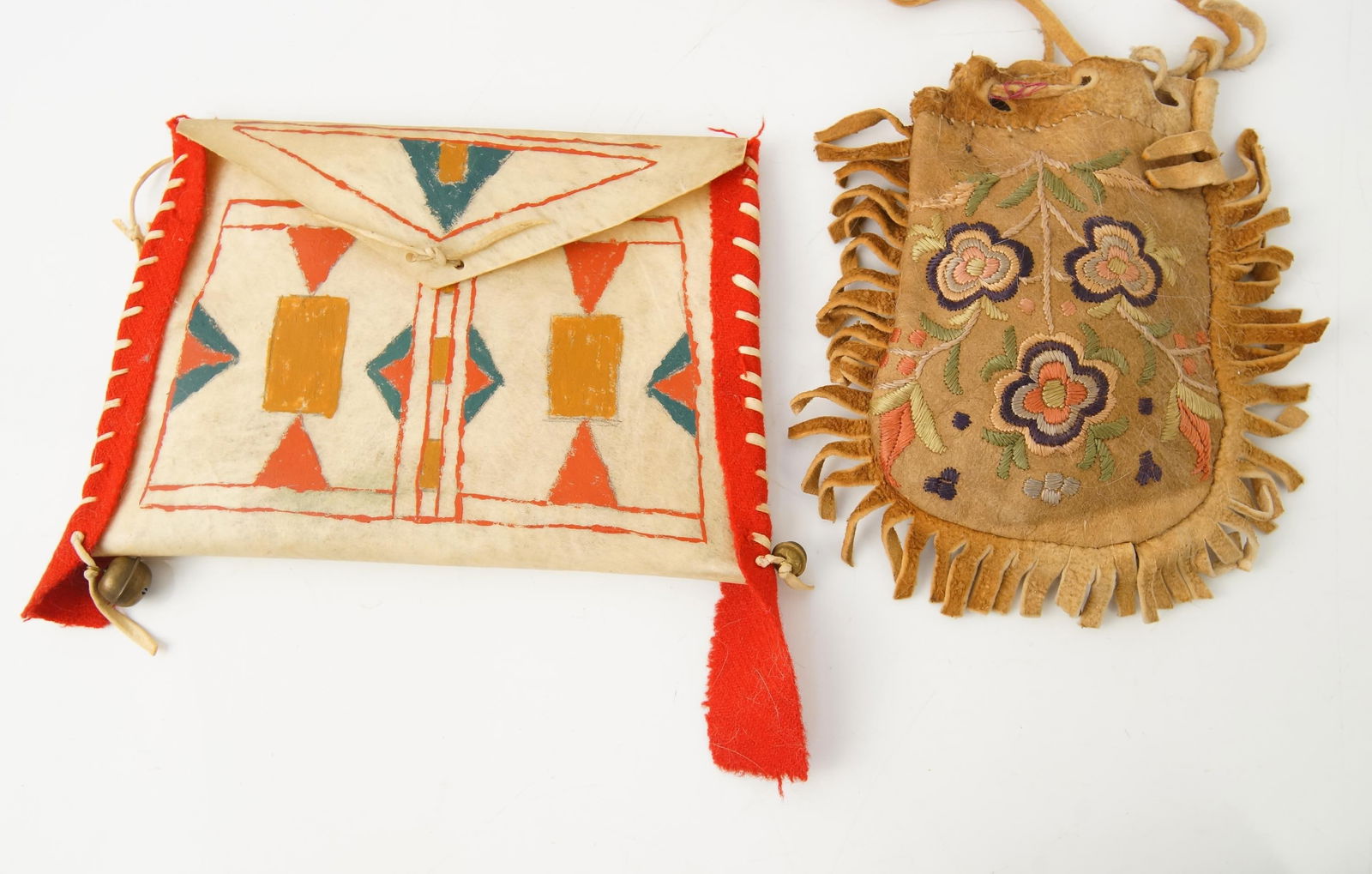 Native American Parfleche And Medicine Bags Auction