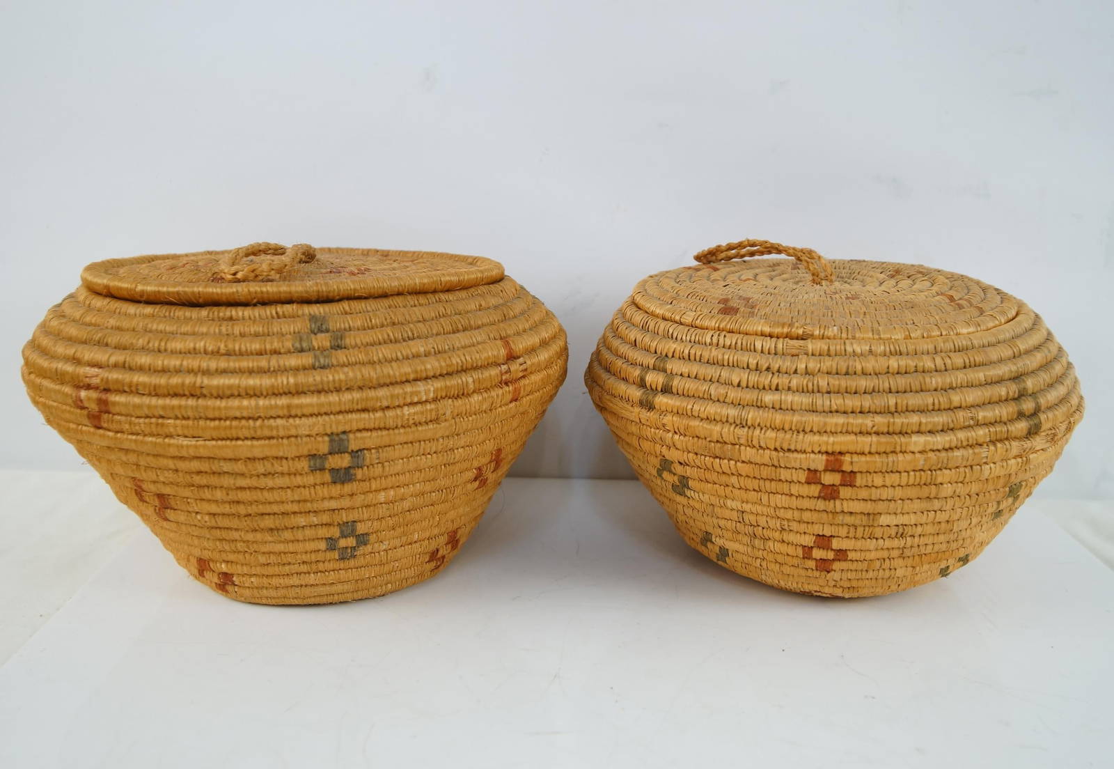 Two Alaskan Native Lidded Baskets Auction