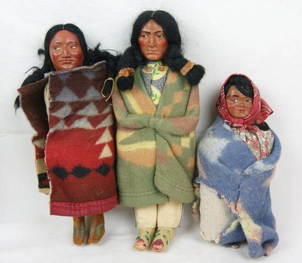 Vintage Skookum Dolls Collection Of 3