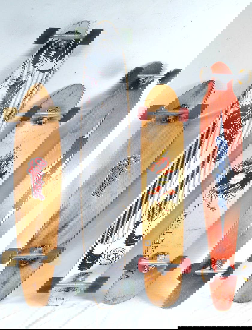 4 Vintage Long Boards - Powell Sector 9+ Auction