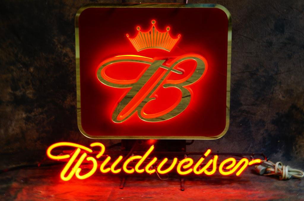 Budweiser King Of Beers Vintage Neon Sign