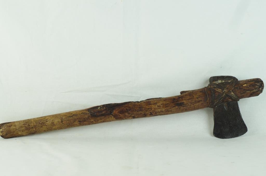 Native American war club - app 25" axe head - Nov 24, 2013 | California ...