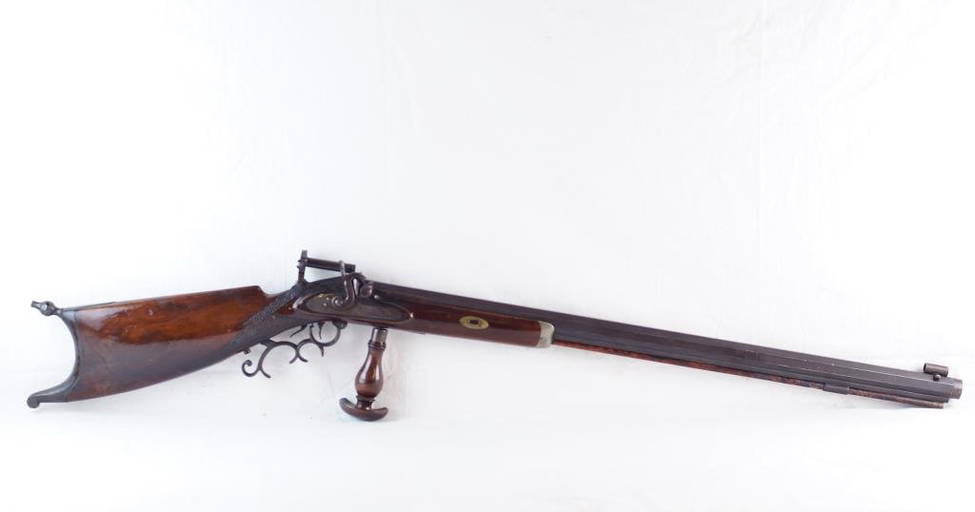 John Meunier Schuetzen 40 Cal Percussion Rifle