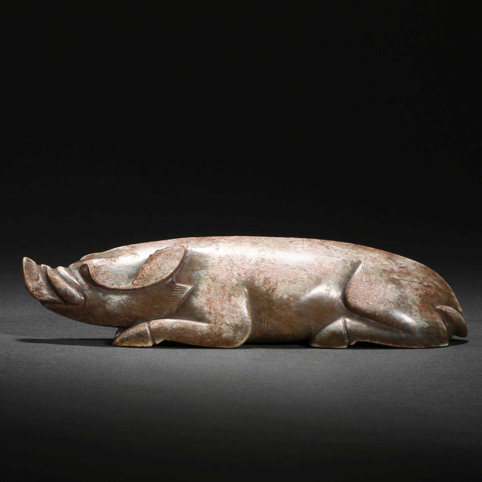 Before The Ming Dynasty, A Piece Of Jade Artifact, A Wild Boar (from ...