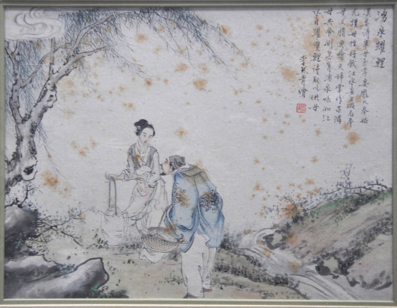A Chinese Painting Of Figures, Signature & Seal Mark Of Li Ranqing ...