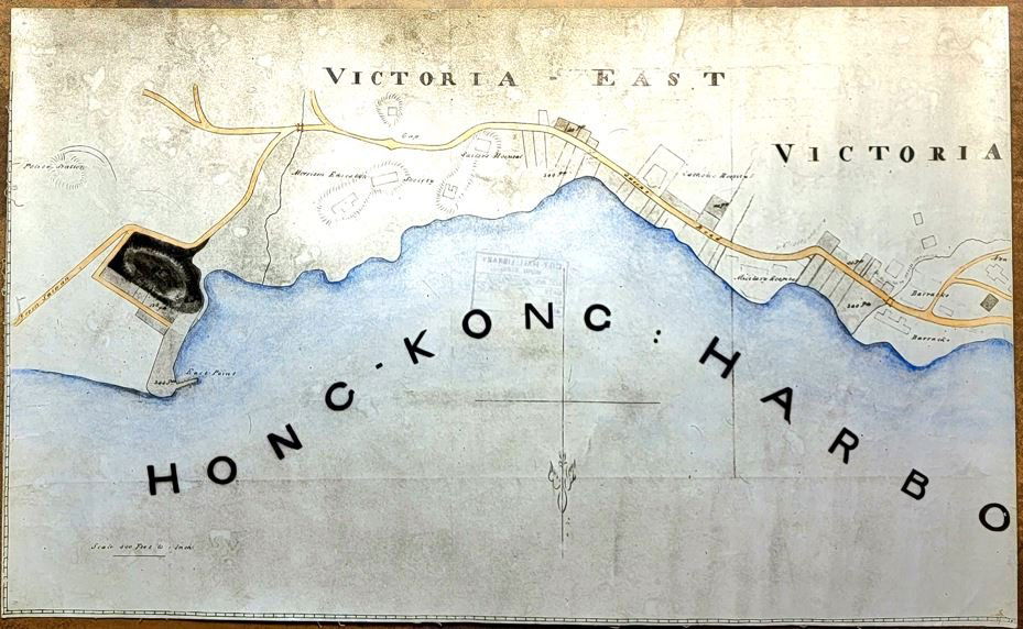 Extremely Rare C.1848 Map Of Hong Kong Auction