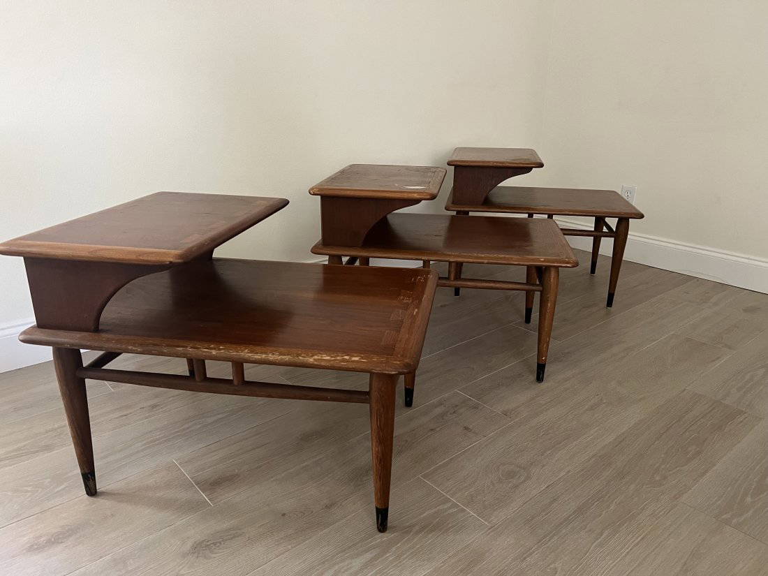 (3) Andre Bus- Lane Acclaim Step Side Tables Auction