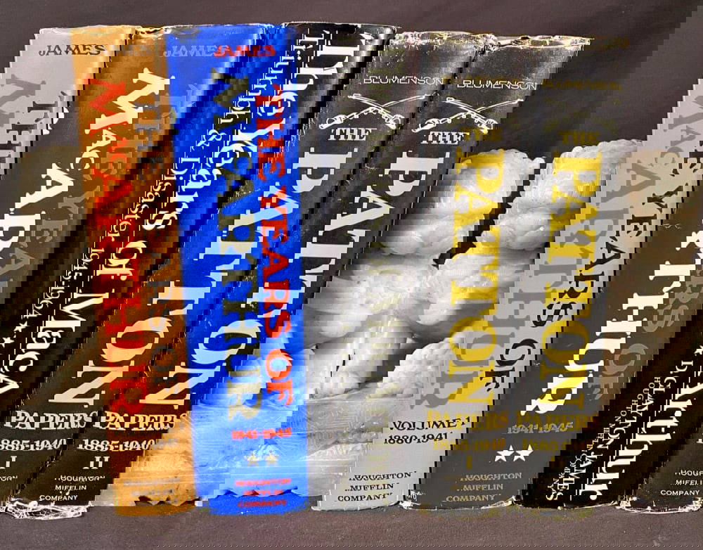 Generals Patton And Macarthur Book Set Auction