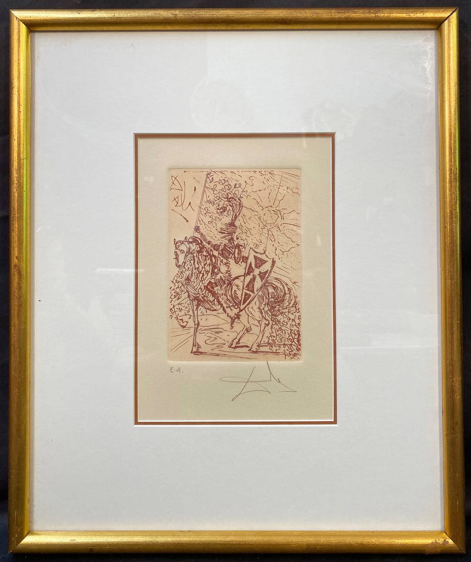 Salvador Dali (1904-1989) Hand Signed, Limited-edition Etching Titled ...
