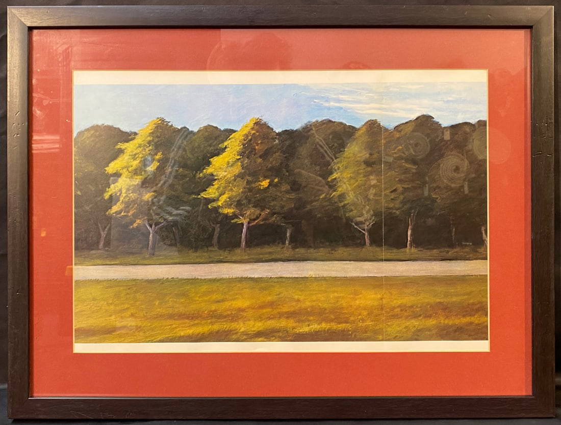 Edward Hopper (1882-1967) Lithograph Titled Road And Trees, 19in X 25in ...