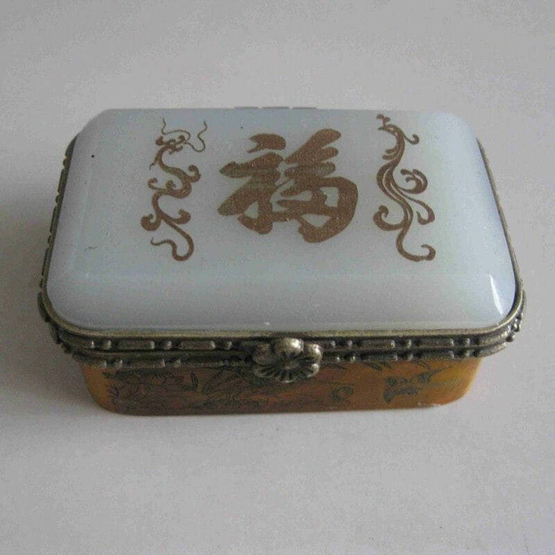 Buy Vintage Handmade Bone Jade Carved Jewelry Box | Li Tingting In ...