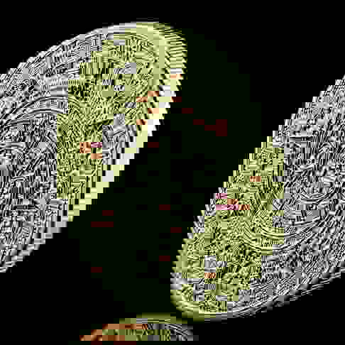 Buy Mayan Aztec Mexico Calendar Art Prophecy Gold Coin | Li Tingting In ...