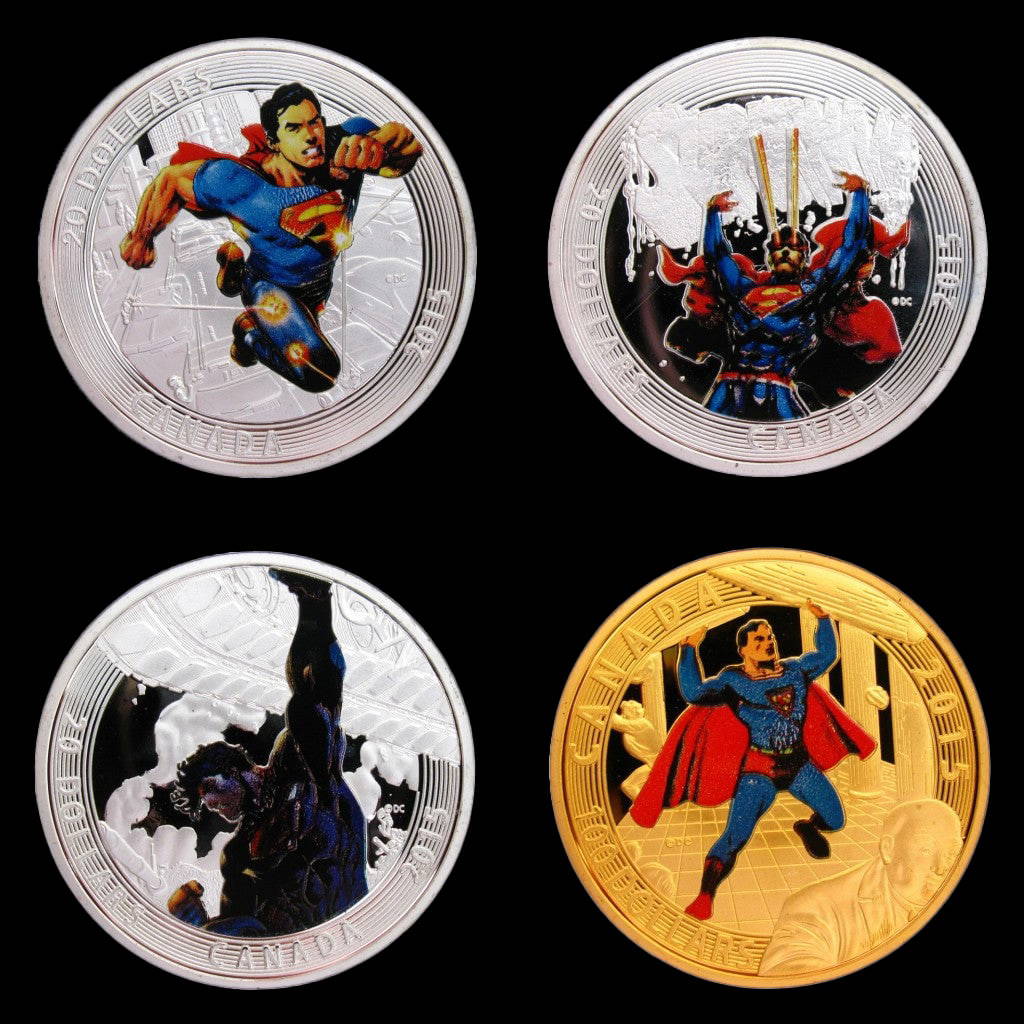 Commemorative Comic Superhero Superman Coins Set Auction