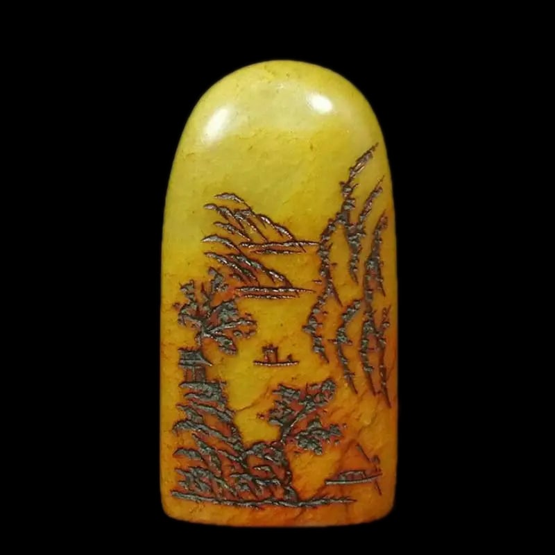Shoushan Stone Sculpture Chinese Hand-carved Seal Auction