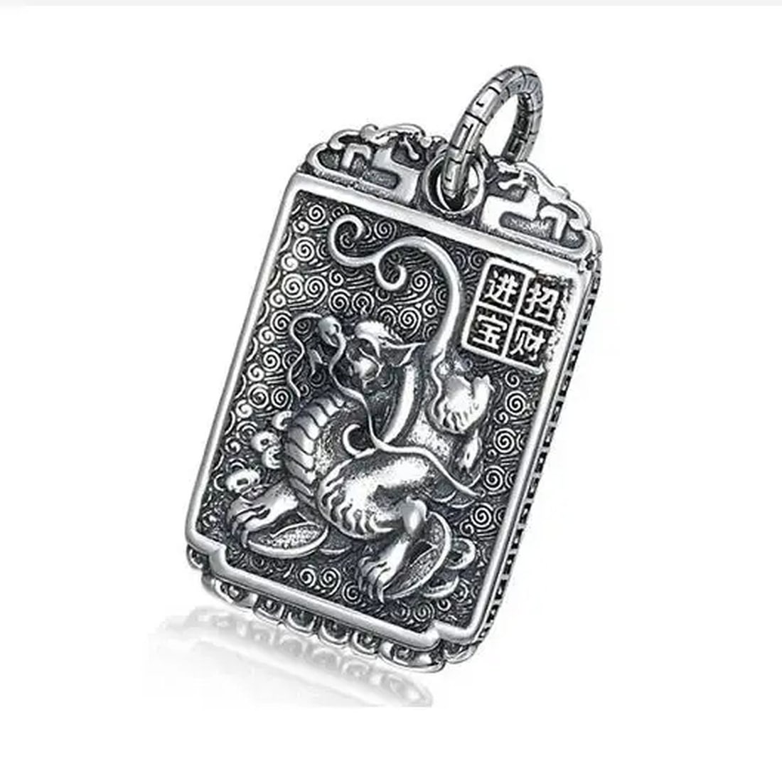 Charm Dragon Destiny Pendant Necklace 925 Silver Auction
