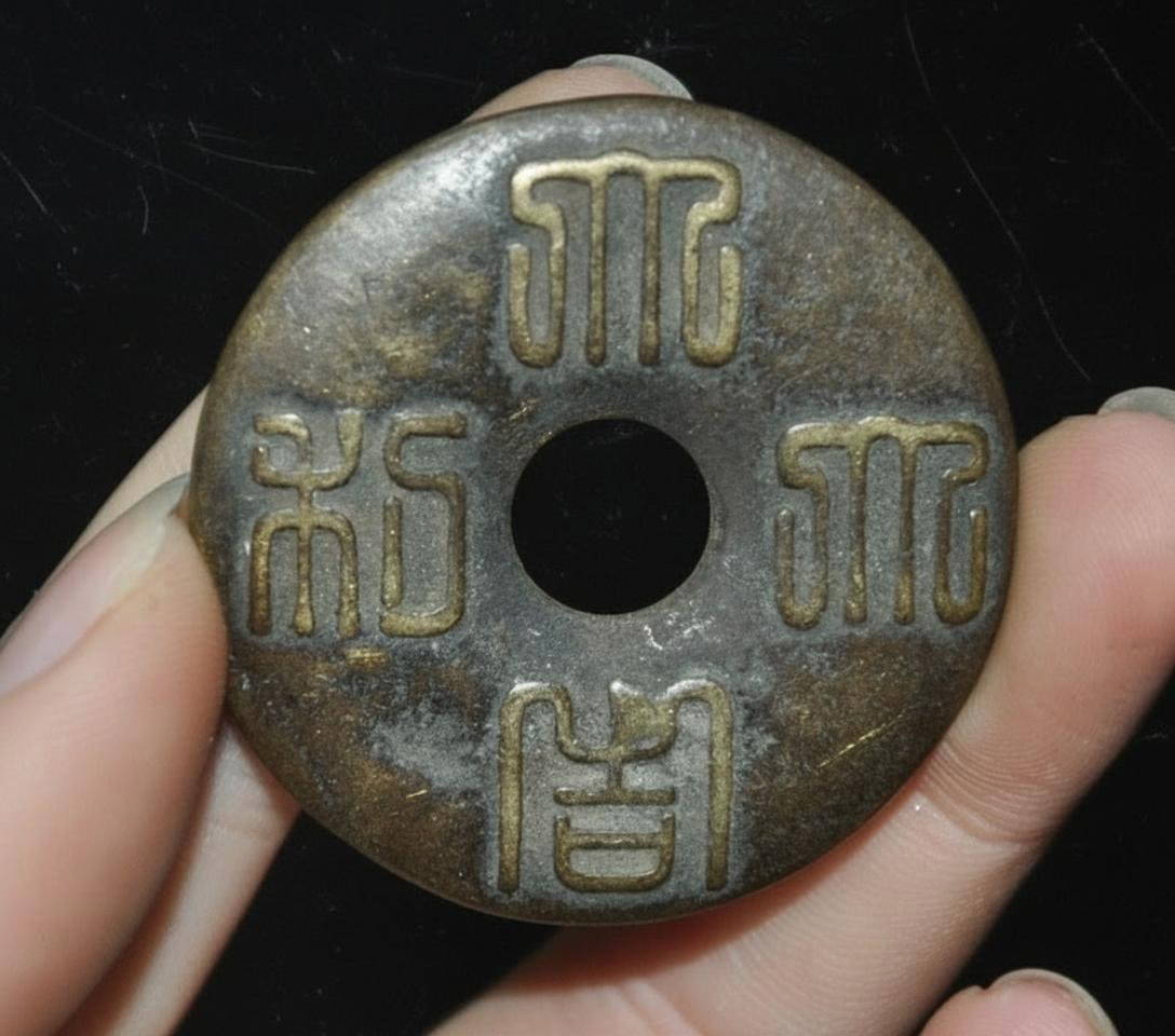 Replica Chinese Bronze Coin Four-character Design Auction